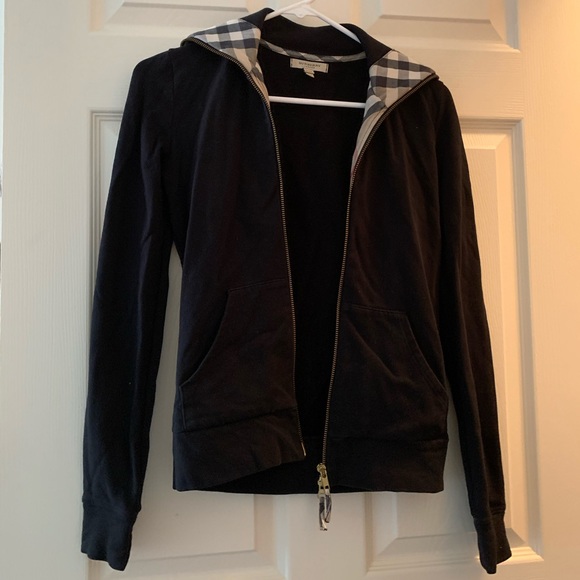 Burberry | Tops | Burberry Zip Up Sweater | Poshmark